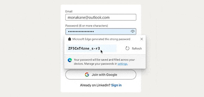 Microsoft Edge gets a password generator, leaked credentials monitor Microsoft Edge gets a password generator, leaked credentials monitor